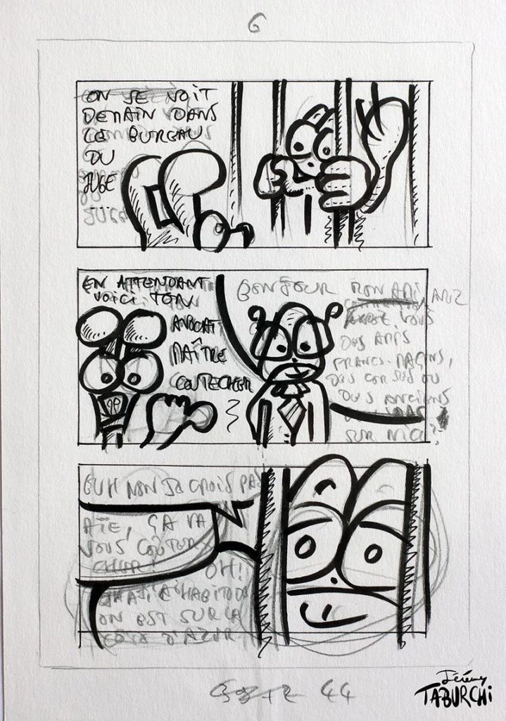 Planche originale d’étude de la bande dessinée N°44 | La Galerie d'Art ...